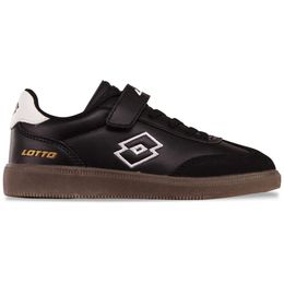 Sneaker Lotto, Kinder, Gr. 28, schwarz-wei&szlig; (schwarz, wei&szlig;), Synthetik, Schuhe Sneaker, - im angesagten Terrace Style