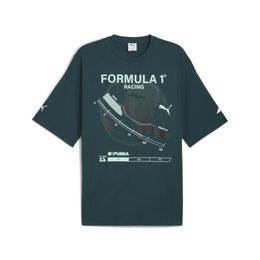 T-Shirt Puma "F1 Graphic T-Shirt Herren", Herren, Gr. L, gr&uuml;n terrain, Obermaterial: 100% Baumwolle; Rippe: 71% Baumwolle, 29% Polyester, clean, relaxed fit, Rundhals, Shirts T-Shirt