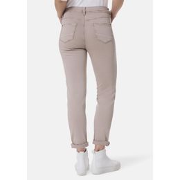 5-Pocket-Jeans STOOKER WOMEN "DAVOS Colour Jogg Edition Jeeans", Damen, Gr. 40, L&auml;nge 30, beige (string), Denim/Jeans, 98% Baumwolle, 2% Elasthan, l&auml;ssig geschnitten lang, Jeans 5-Pocket-Jeans, Boyfriendjeans Casual Clean Wash Denim Jeans f&uuml;r Damen