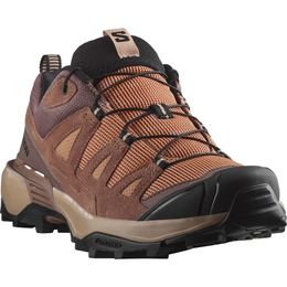Wanderschuh Salomon "X ULTRA 360 LTR W", Damen, Gr. 42,5, cork, cognac, peppercorn, Leder, Textil, Schuhe Wanderschuh, wasserdicht