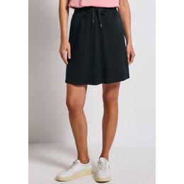 Minirock Street One, Damen, Gr. 36, gr&uuml;n (pine grove gr&uuml;n), Stoff, 95% Viskose, 5% Elasthan, unifarben, normal kniefrei, R&ouml;cke Minirock, mit Elastikbund