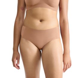 Hipster Sloggi "ZERO Feel 2.0 Hipster", Damen, Gr. M, braun (nostalgic braun), Single Jersey, Obermaterial: 76% Polyamid, 24% Elasthan, Unterhosen, nahtlos und unsichtbar