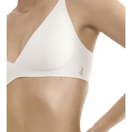 Sloggi Damen B&uuml;gelloser BH "ZERO Feel 2.0 THE UP P Bra", Gr. Ssilk wei&szlig;, Single Jersey, Obermaterial: 76% Polyamid, 24% Elasthan, BHs, nahtlos und