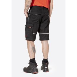 Arbeitsshorts HERO by John Medoox "AKRON Flex Workwear Arbeits-Cargoshorts", Herren, Gr. 46, schwarz, Sweatware, 55% Baumwolle, 42% Polyester, 3% Elasthan, gerade kurz, Hosen, Arbeits-Cargoshorts Funktionsqualit&auml;tf&uuml;r Herren