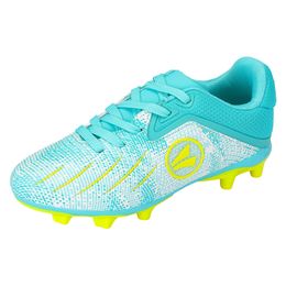 Fu&szlig;ballschuh Jako "J-SFG VINI", M&auml;dchen, Gr. 31, ocean, neon gelb, Synthetik, Schuhe Fu&szlig;ballschuh, f&uuml;r Rasenpl&auml;tze