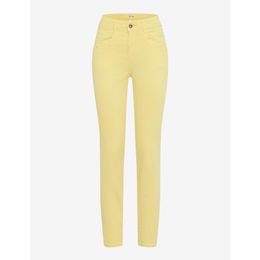 Brax Damen R&ouml;hrenjeans Style SHAKIRA S BUTTERCUP, denim hellgelb, Gr. 34