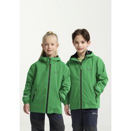 3-in-1-Funktionsjacke Jack Wolfskin "HYBRID 3IN1 JACKET K", Kinder, Gr. 92, mysticgr&uuml;n, Obermaterial: 100% Polyester. Futter: 100% Polyester. Innenjacke: 100% Polyester. F&uuml;llung: 100% Polyester. Futter: 100% Polyester, Jacken