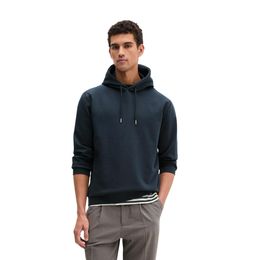 Marc O'Polo Sweatshirt MARC O'POLO "mit Logo-Print auf der Kapuze", Herren, Gr. XXL, schwarz navy, Obermaterial: 100% Baumwolle, unifarben, regular fit, Sweatshirts Sweatshirt