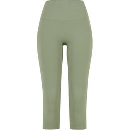 Leggings Urban Classics "Urban Classics Ladies Capri Leggings Ladies Capri Leggings", Damen, Gr. XS, US-Gr&ouml;&szlig;en, matcha gr&uuml;n, 80% Nylon, 20% Elasthan, unifarben, skinny fit, Hosen Leggings