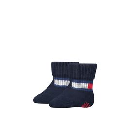 Socken Tommy Hilfiger "TH BABY SOCK FLAG SOCK", Damen, Gr. 15-18, tommy original, Baumwollmischung, Socken Socken, mit Antirutsch-Noppen an der Fu&szlig;sohle