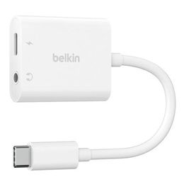 Belkin RockStar 3,5mm Audio- und USB-C Ladeadap. wei&szlig; NPA004btWH