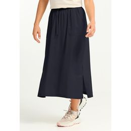 Sommerrock Jack Wolfskin "MONTERO SKIRT W", Damen, Gr. XL (46), schwarznavy, Obermaterial: 100% LYOCELL. Futter: 100% POLYESTER, R&ouml;cke
