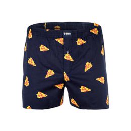 Webboxer Happy Shorts "Web-Boxershorts 1er Pack", Herren, Gr. M, bunt (pizza), Obermaterial: 100% Baumwolle CO., Unterhosen