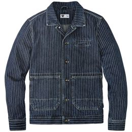 TELLASON Herren-Hemdjacke gestreift M Denim