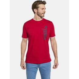 T-Shirt Jan Vanderstorm "T-Shirt FLEMMING", Herren, Gr. 3XL, rot, Shirts T-Shirt