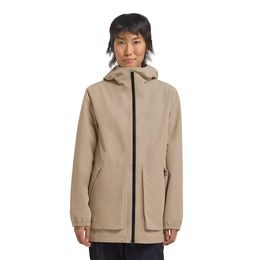 Funktionsparka Jack Wolfskin "TERRAVIEW 2L PARKA W", Damen, Gr. L (42/44), oat, Obermaterial: 100% POLYESTER. Futter: 100% POLYESTER, Jacken