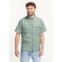Outdoorhemd Jack Wolfskin "HOT TRAIL SHIRT M", Herren, Gr. XXL (58), Normalgr&ouml;&szlig;en, check, sagopalm, Obermaterial: 100% BAUMWOLLE, Hemden