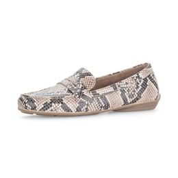 Slipper Gabor, Damen, Gr. 38, sand, schwarz, Leder, Schuhe Slipper, Schlupfschuh, Fr&uuml;hlingsschuh, Businessschuh mit Zierriegel