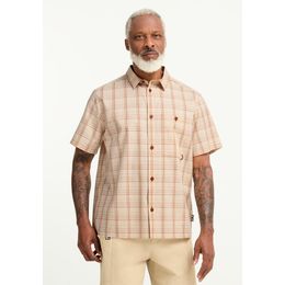 Outdoorhemd Jack Wolfskin "HOT TRAIL SHIRT M", Herren, Gr. XXXL (60), Normalgr&ouml;&szlig;en, check, autumnleaves, Obermaterial: 100% BAUMWOLLE, Hemden