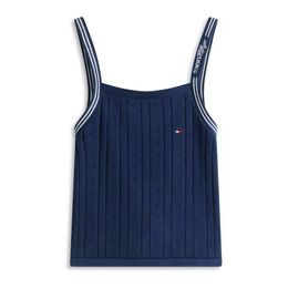 Tommy Hilfiger Top M&auml;dchen Gr&ouml;&szlig;e 122 dunkelblau / wei&szlig;
