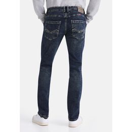 5-Pocket-Jeans HERO by John Medoox "Baxter Denim Relaxed Fit Jeans", Herren, Gr. 38, L&auml;nge 30, blau (vintage used), Denim/Jeans, 98% Baumwolle, 2% Elasthan, straight fit lang, Jeans 5-Pocket-Jeans, Relaxed Fit Casual Clean Wash Denim Jeans f&uuml;r Herren