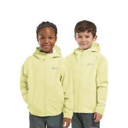 Outdoorjacke Jack Wolfskin "FLAZE JACKET K", Kinder, Gr. 104, daisy, Obermaterial: 100% POLYESTER; Futter: 100% POLYESTER, Jacken Outdoorjacke