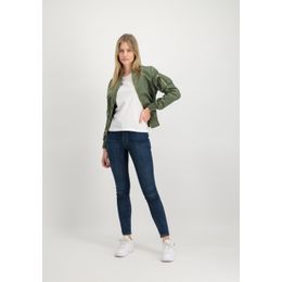 Bomberjacke Alpha Industries "MA-1 VF Light W", Damen, Gr. L, gr&uuml;n (sage, gr&uuml;n, gold), Obermaterial: 100% Nylon, Futter: 100% Nylon, Jacken Bomberjacke