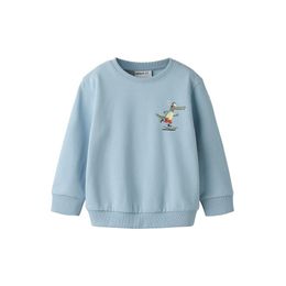 name it Sweatshirt 'NMMVALEXANDER' Jungen Gr&ouml;&szlig;e 104 creme / hellblau / oliv / dunkelorange