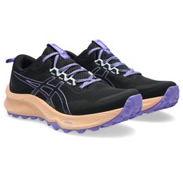 Trailrunningschuh asics "TRABUCO TERRA 3", Damen, Gr. 42, schwarz, amethyst, Synthetik, Schuhe