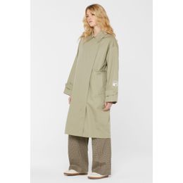 Damen Langjackelight sage, Gr. S, SENSES.THE LABEL, unifarben, Web, Material: 50% Baumwolle, 50% Viskose, Jacken, mit langem Gehschlitz