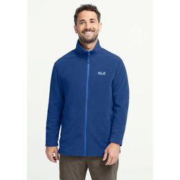 Fleecejacke Jack Wolfskin "TAUNUS 100 FZ M", Herren, Gr. XXXL (60), blauorchid, Obermaterial: 100% POLYESTER. Futter: 100% POLYESTER, Jacken Fleecejacke
