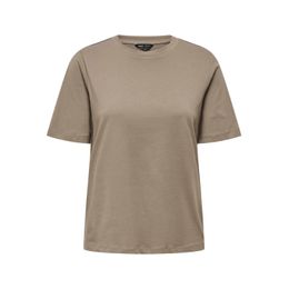 Kurzarmshirt Only "ONLOnly S/S TEE JRS NOOS", Damen, Gr. L, walnut, Jersey, Obermaterial: 100% Baumwolle, unifarben, regular fit normal, Rundhals, Shirts, regular fit, casual, Single Jersey, Baumwolle, Rundhals