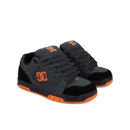 Sneaker DC Shoes "DC Coiler", Herren, Gr. 11(44,5), orange (grau, schwarz, orange), Obermaterial:42.52% Leder, 34.74% Synthetikmaterial, 22.74% Microfaser;, Schuhe Sneaker
