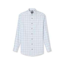 Businesshemd OLYMP "OLYMP Luxor, modern fit, Royal Kent", Herren, Gr. 39, Normaler Arm, bleu, 100% Baumwolle, Hemden