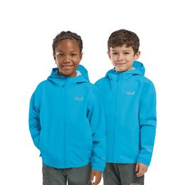 Outdoorjacke Jack Wolfskin "FLAZE JACKET K", Kinder, Gr. 140, empireblau, Obermaterial: 100% POLYESTER; Futter: 100% POLYESTER, Jacken Outdoorjacke