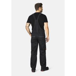 Arbeitslatzhose HERO by John Medoox "EDMONTON Basic Workwear Arbeits-Cargo-Latzhose", Herren, Gr. 48, L&auml;nge 32, schwarz, Sweatware, 65% Polyester, 35% Baumwolle, gerade lang, Hosen, Arbeits-Cargo-Latzhose Funktionsqualit&auml;tf&uuml;r Herren