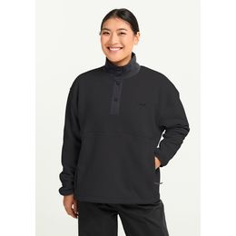 Stehkragenpullover Jack Wolfskin "SUMETRO HZ W", Damen, Gr. L (42/44), schwarz, Obermaterial: 100% POLYESTER. Futter: 100% POLYESTER, Pullover Stehkragenpullover