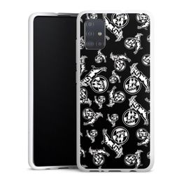 DeinDesign Galaxy A51 Handy Silikon H&uuml;lle Case wei&szlig; Handyh&uuml;lle Muster 1. Fc K&ouml;ln Official Licensed Product Silikon Case