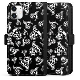 DeinDesign iPhone 11 Handy Klapph&uuml;lle Handyh&uuml;lle aus Kunst Leder schwarz Flip Case Muster 1. Fc K&ouml;ln Official Licensed Product Sideflip mit Lasche