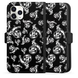DeinDesign iPhone 11 Pro Handy Klapph&uuml;lle Handyh&uuml;lle aus Kunst Leder schwarz Flip Case Muster 1. Fc K&ouml;ln Official Licensed Product Sideflip mit Lasche