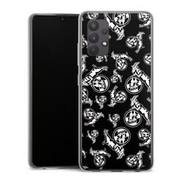 DeinDesign Galaxy A32 4G Handy Silikon H&uuml;lle Case transparent Handyh&uuml;lle Muster 1. Fc K&ouml;ln Official Licensed Product Silikon Case