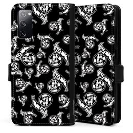 DeinDesign Galaxy S20 Handy Klapph&uuml;lle Handyh&uuml;lle aus Kunst Leder schwarz Flip Case Muster 1. Fc K&ouml;ln Official Licensed Product Sideflip mit Lasche