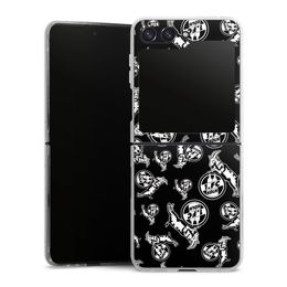 DeinDesign Galaxy Z Flip 5 Handy Hard Case Schutzh&uuml;lle transparent Smartphone Handy H&uuml;lle Muster Official Licensed Product 1. Fc K&ouml;ln Hard Case