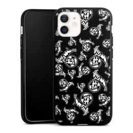DeinDesign iPhone 12 mini Handy Silikon H&uuml;lle Case schwarz Handyh&uuml;lle Muster 1. Fc K&ouml;ln Official Licensed Product