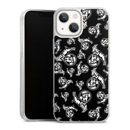DeinDesign iPhone 13 Mini Handy Slim Case Silikon Handyh&uuml;lle transparent H&uuml;lle extra d&uuml;nn Muster 1. Fc K&ouml;ln Official Licensed Product Silikon Slim Case