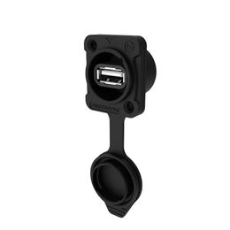 Seetronic MAUSB-W-B - IP65 USB 2.0 Typ A Geh&auml;usebuchse &Uuml;bertragung auf 4-poligen Stecker, weiblich, schwarz