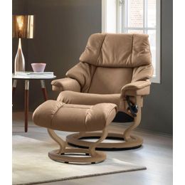 stressless "Reno" Set, Relaxsessel mit Hocker, mit Hocker, mit Classic Base, Gr&ouml;&szlig;e S, M & L, Gestell Eiche