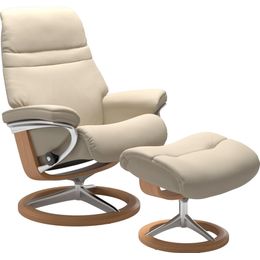 stressless "Sunrise" Relaxsessel mit Hocker, mit Signature Base, Gr&ouml;&szlig;e S, Gestell Eiche
