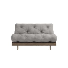 Daybett Karup Design "Roots Sofa Bed, Schlafsofa, Daybett, Bettfunktion, FSC-Massivholz", grau, B:140cm H:85cm, Bezug: 80% Baumwolle, 20% Polyester, Daybetten, Inkl. Futonmatratze, in mehreren Gr&ouml;&szlig;en & Farben erh&auml;ltlich