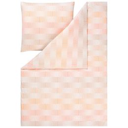Bettw&auml;sche Estella450, apricot, Mako-Interlock-Jersey, Obermaterial: 100% Baumwolle, Bettw&auml;sche, "Damian", Feinster Mako-Interlock-Jersey